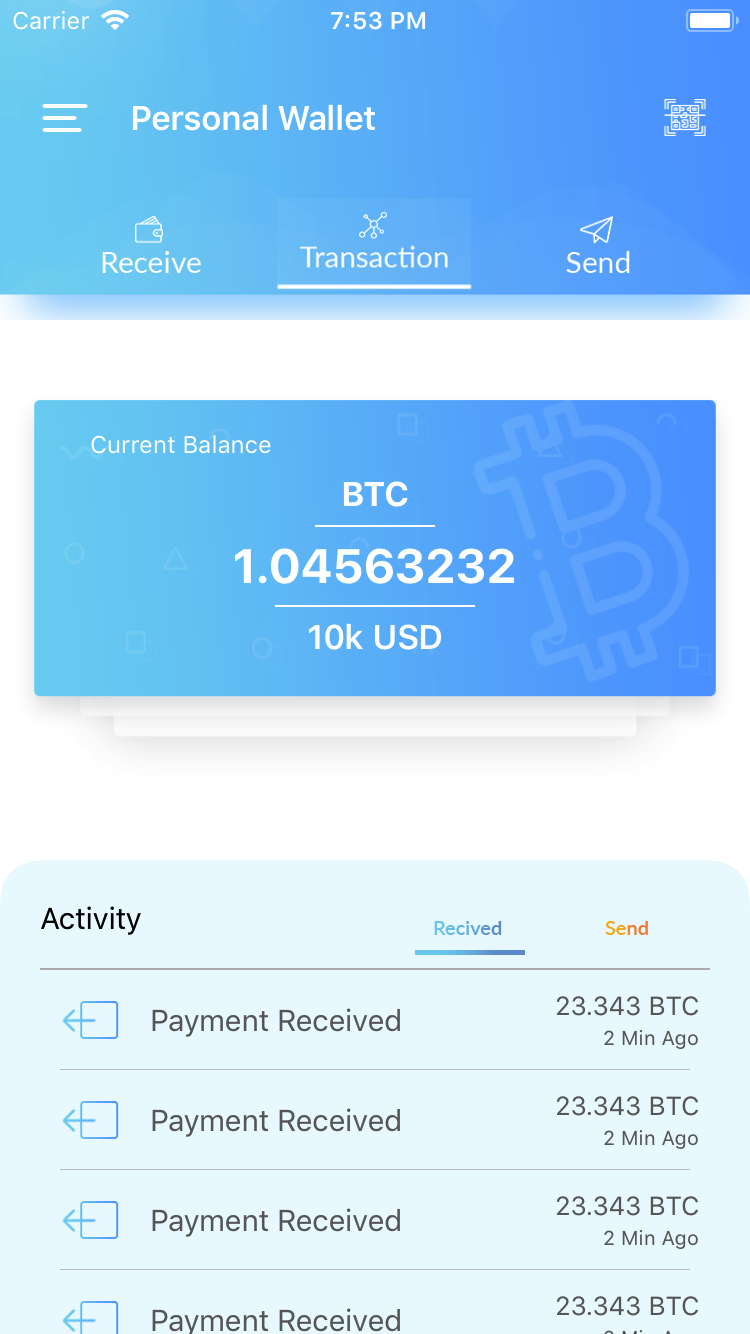 CoinWallet - iOS Cryptocurrency Wallet Template by itechtheme | CodeCanyon